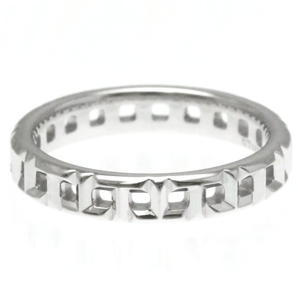 Tiffany & Co. | Jewelry | Tiffany T True Narrow Bund Ring White Gold 8k Fashion No Stone Band ...